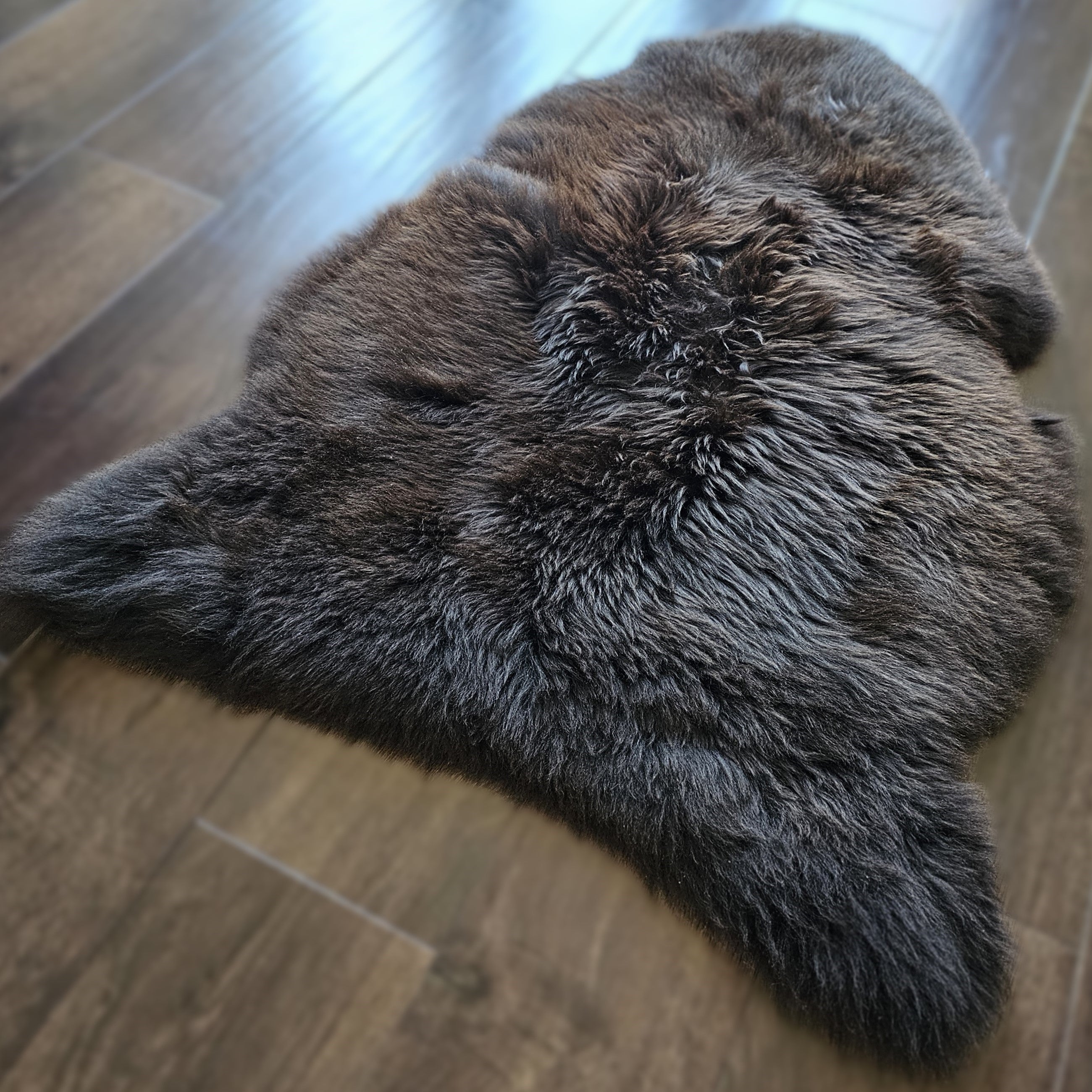 Natural Brown Sheepskin Rug | British Wool Luxury | Wool Hugger